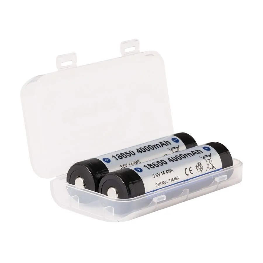 2er Set Hochkapazitäts-Akku Keeppower 4.000 mAh (Typ18650) mit erhöhtem ...